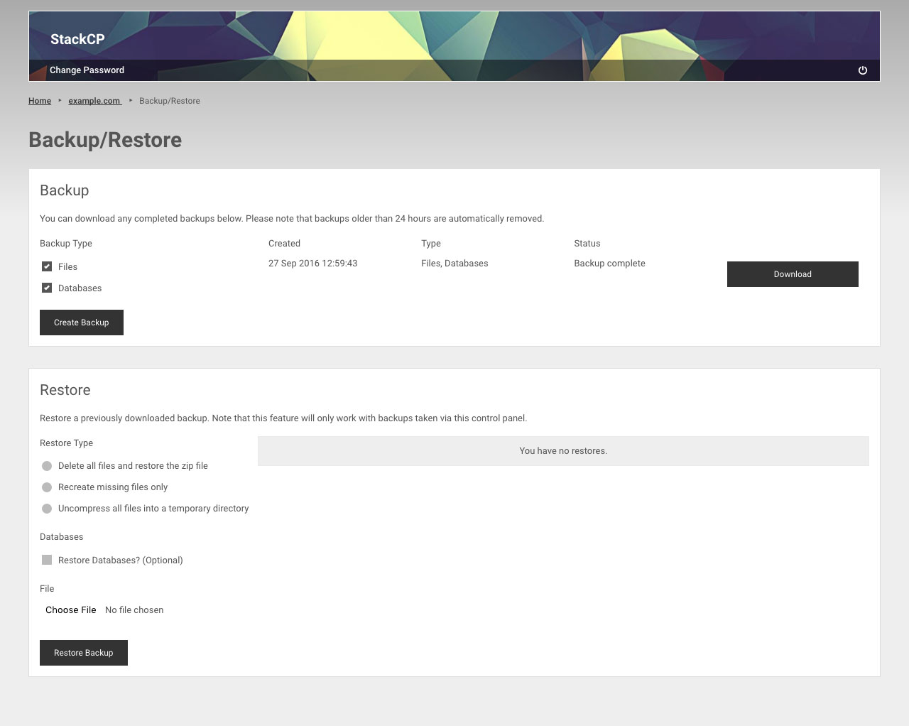StackCP: a hosting control panel your clients will love!