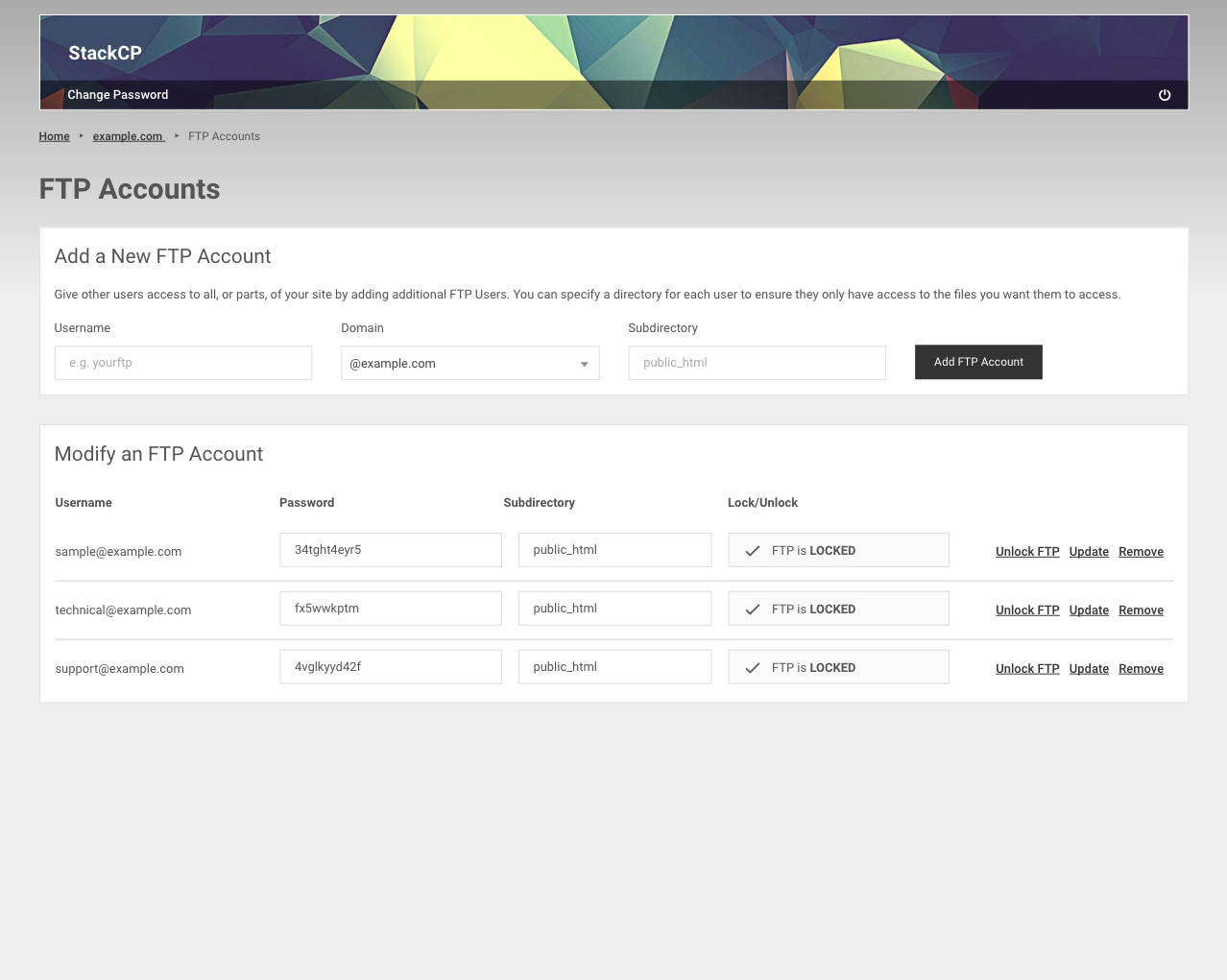 StackCP: a hosting control panel your clients will love!